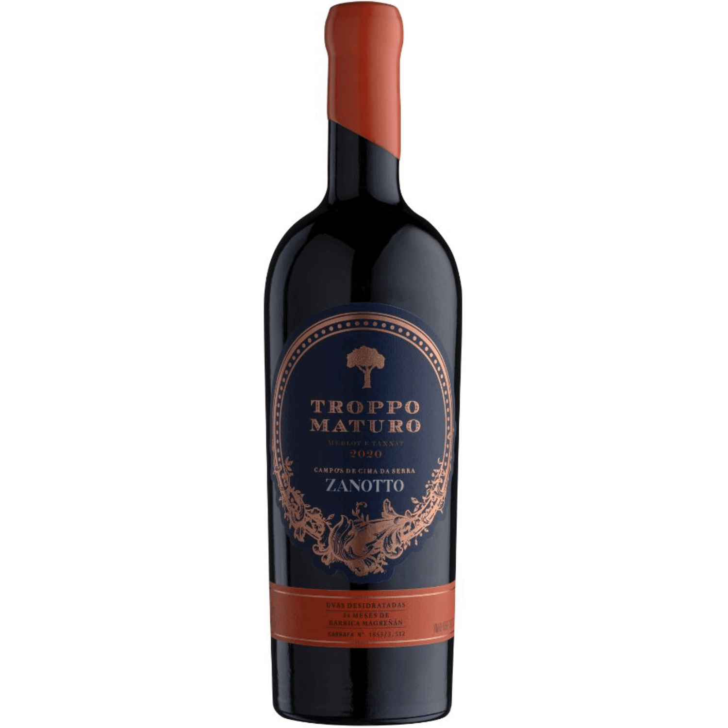 Zanotto Tropo Maturo Nobre: vinho tinto robusto e elegante – Espumantes ...