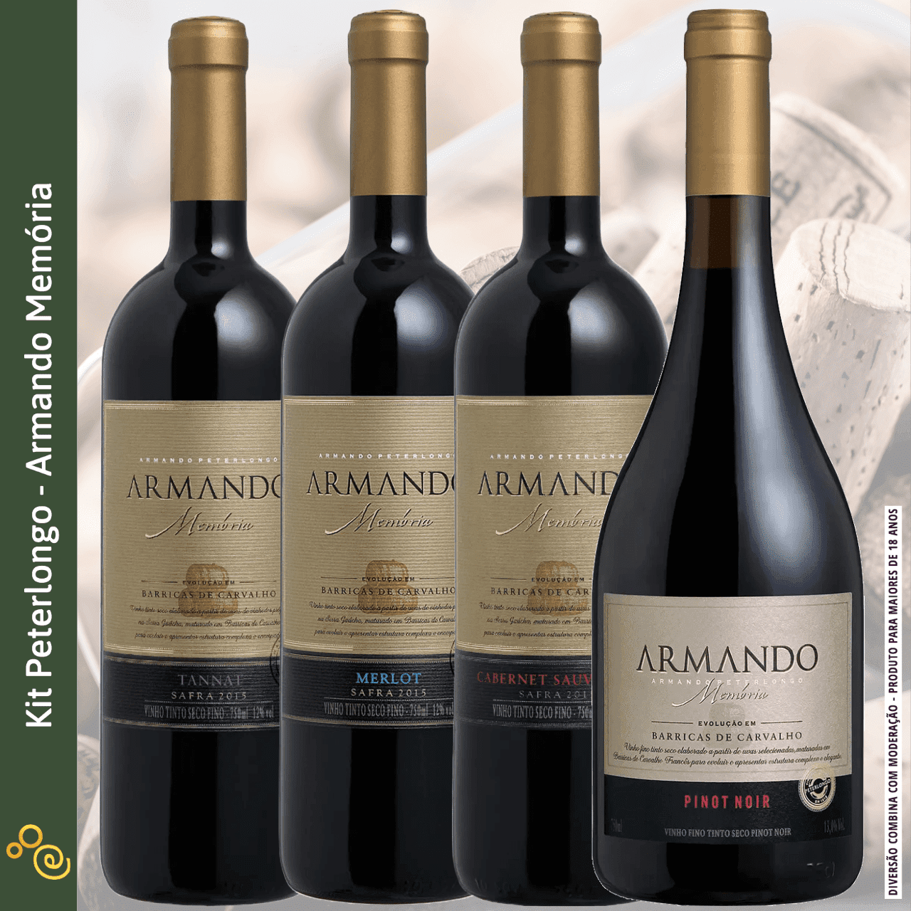 Kit Peterlongo - Armando Memórias - Peterlongo - Disponível na ...